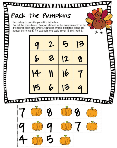 20 Thanksgiving Math Activities For All Grades
