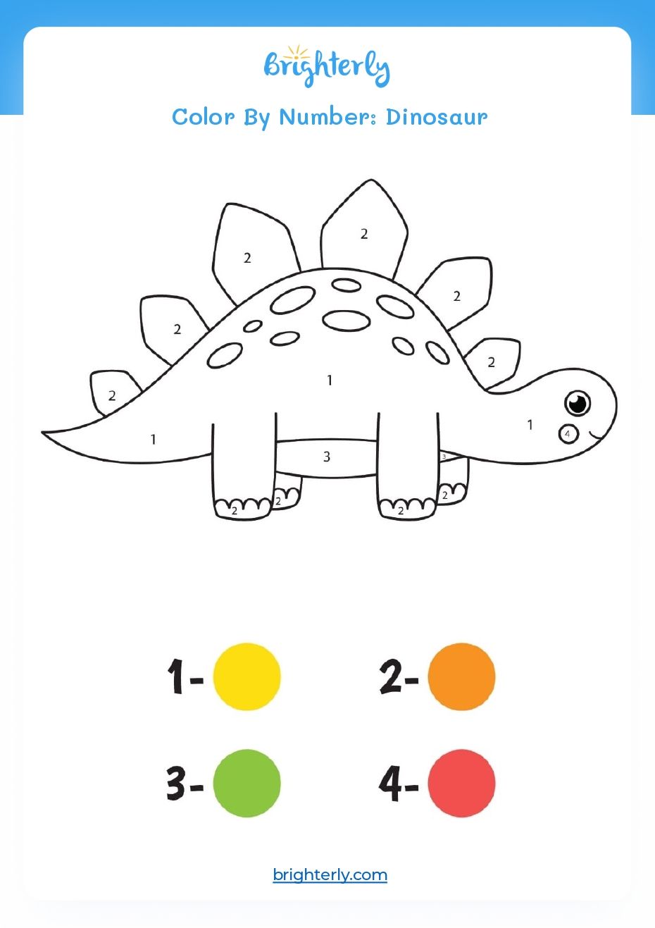 Free Color by Number Worksheets for Kindergarten - Brighterly.com