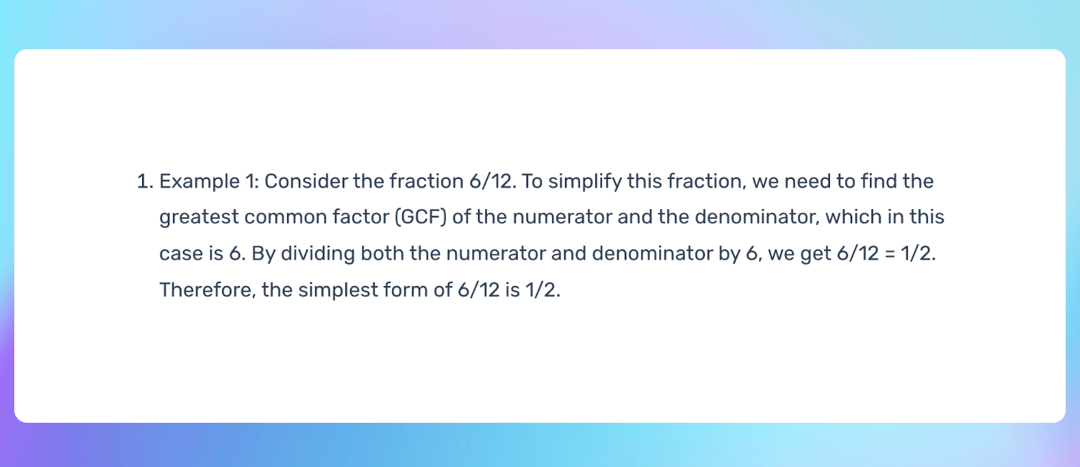 Simplifying Fractions Worksheets