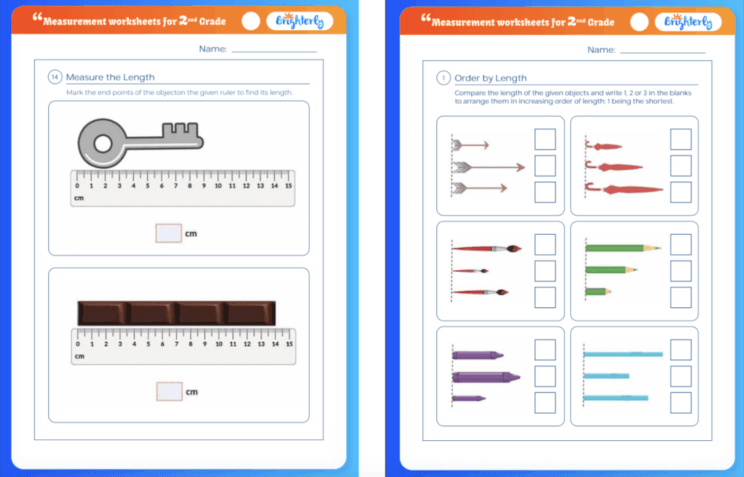 Measurement Worksheets Grade 2 [PDFs]