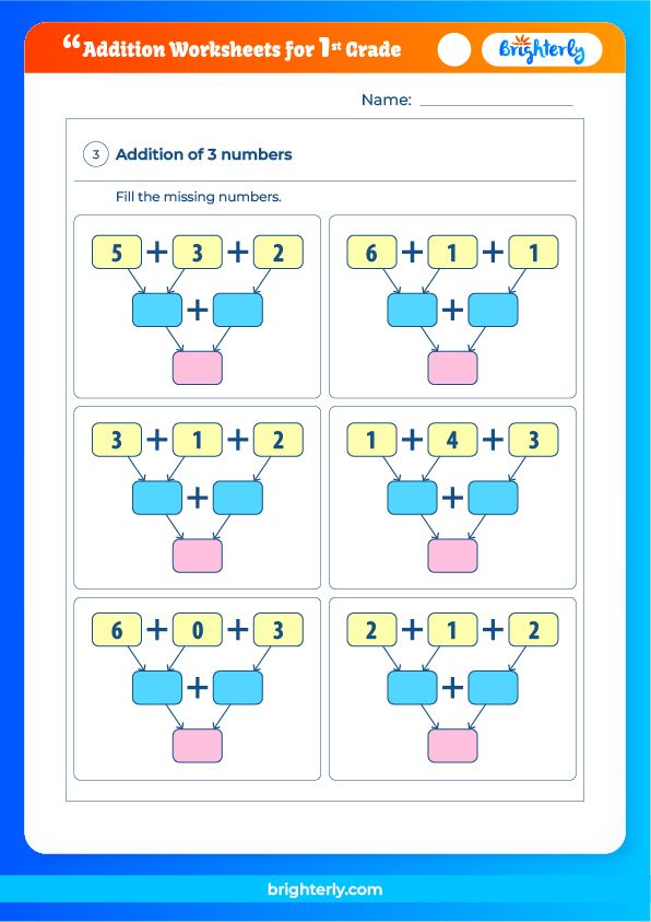 Free Printable Addition Worksheets For 2nd Graders [PDFs] Brighterly