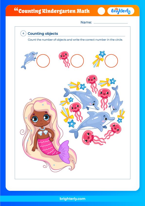 Free Printable Counting Kindergarten Math Worksheets [PDFs] Brighterly