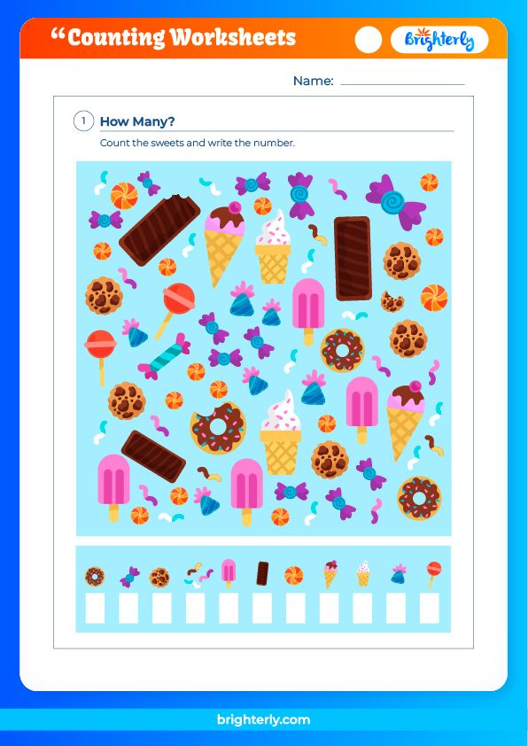 Free Printable Counting Worksheets for Kids [PDFs] Brighterly