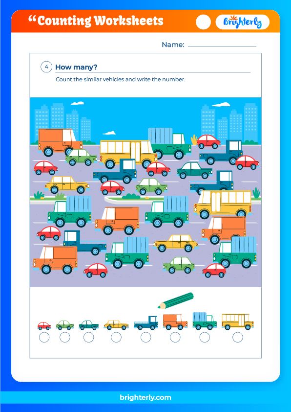 Free Printable Counting Worksheets for Kids [PDFs] Brighterly