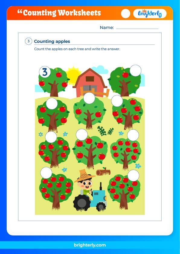 Free Printable Counting Worksheets for Kids [PDFs] Brighterly