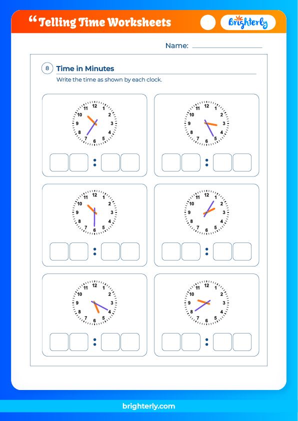 Free Printable Telling Time Worksheets - How To Tell Time Worksheets