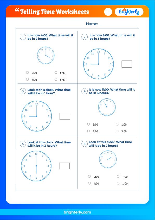 Free Printable Telling Time Worksheets - How To Tell Time Worksheets