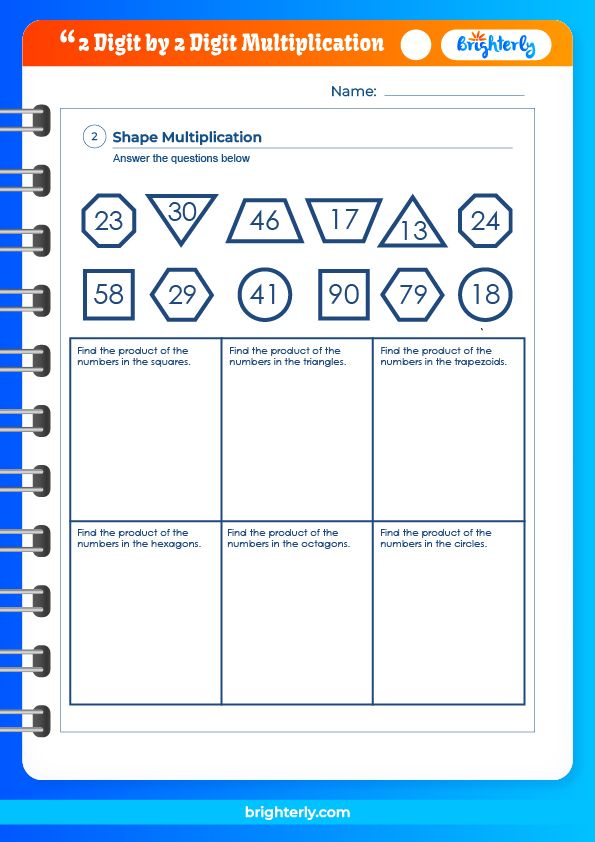 Free Printable 2 Digit By 2 Digit Multiplication Worksheets [PDFs ...