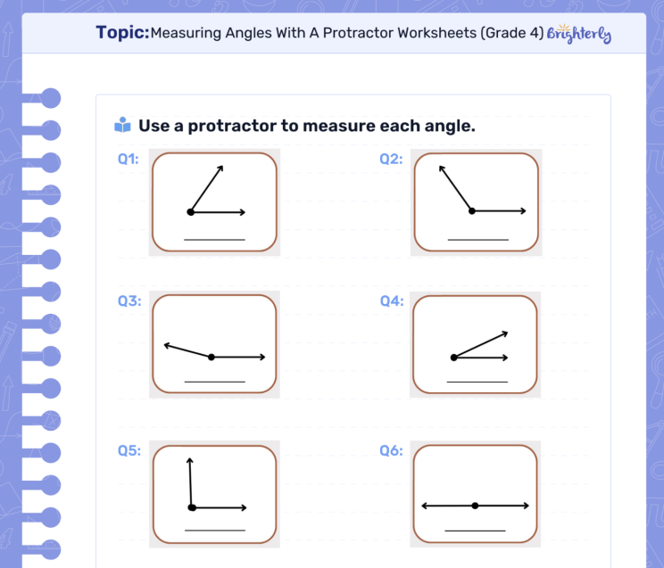 Measuring Angles With A Protractor Worksheet [Free Printable]