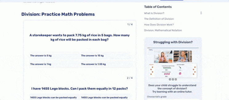 4th grade division worksheets [Free Printable]