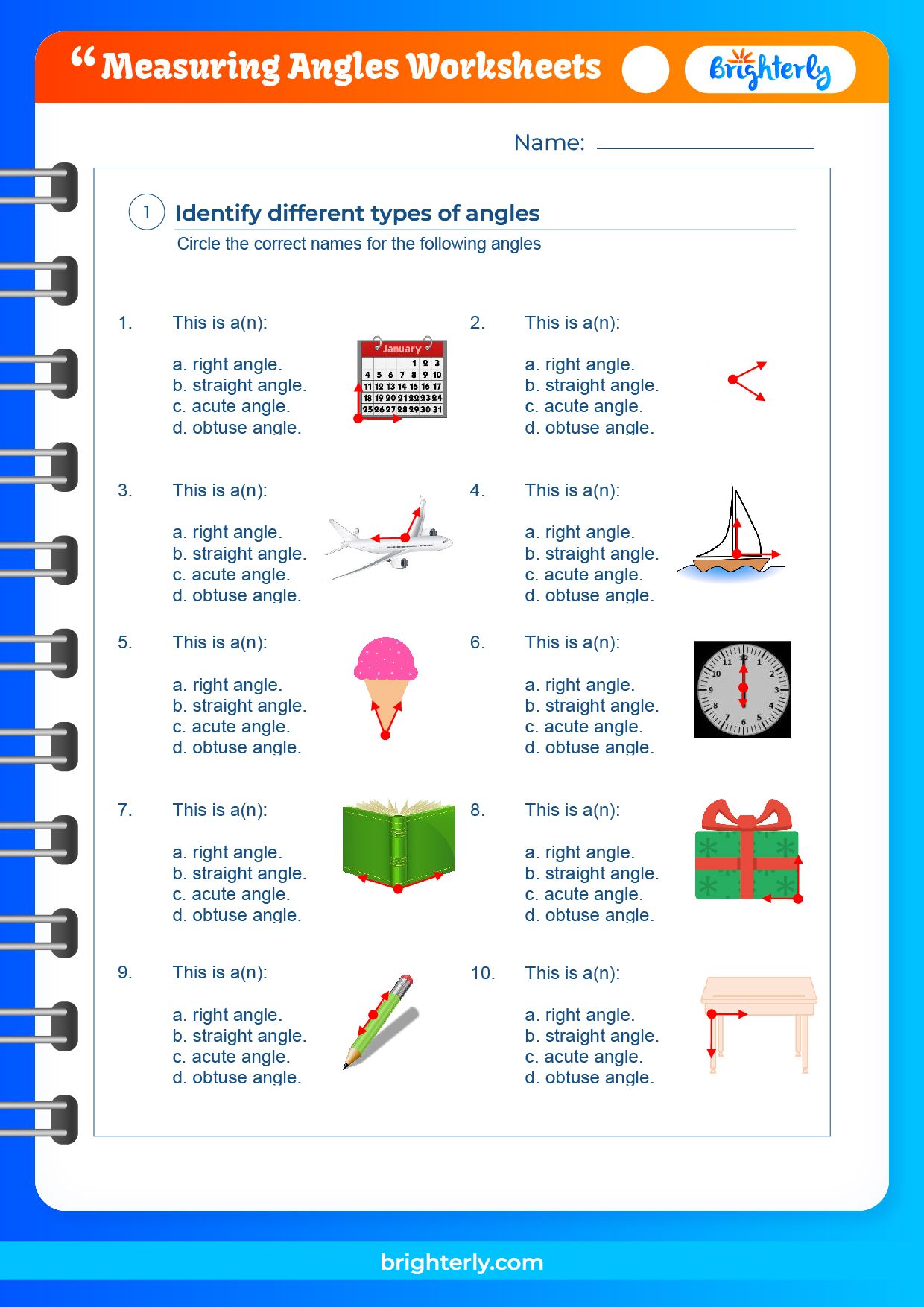 Free Printable Measuring Angles Worksheets for Kids [PDFs] Brighterly