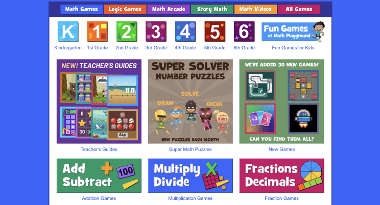 Math Games for Kids: Online, Offline, in-Class, and Outdoor