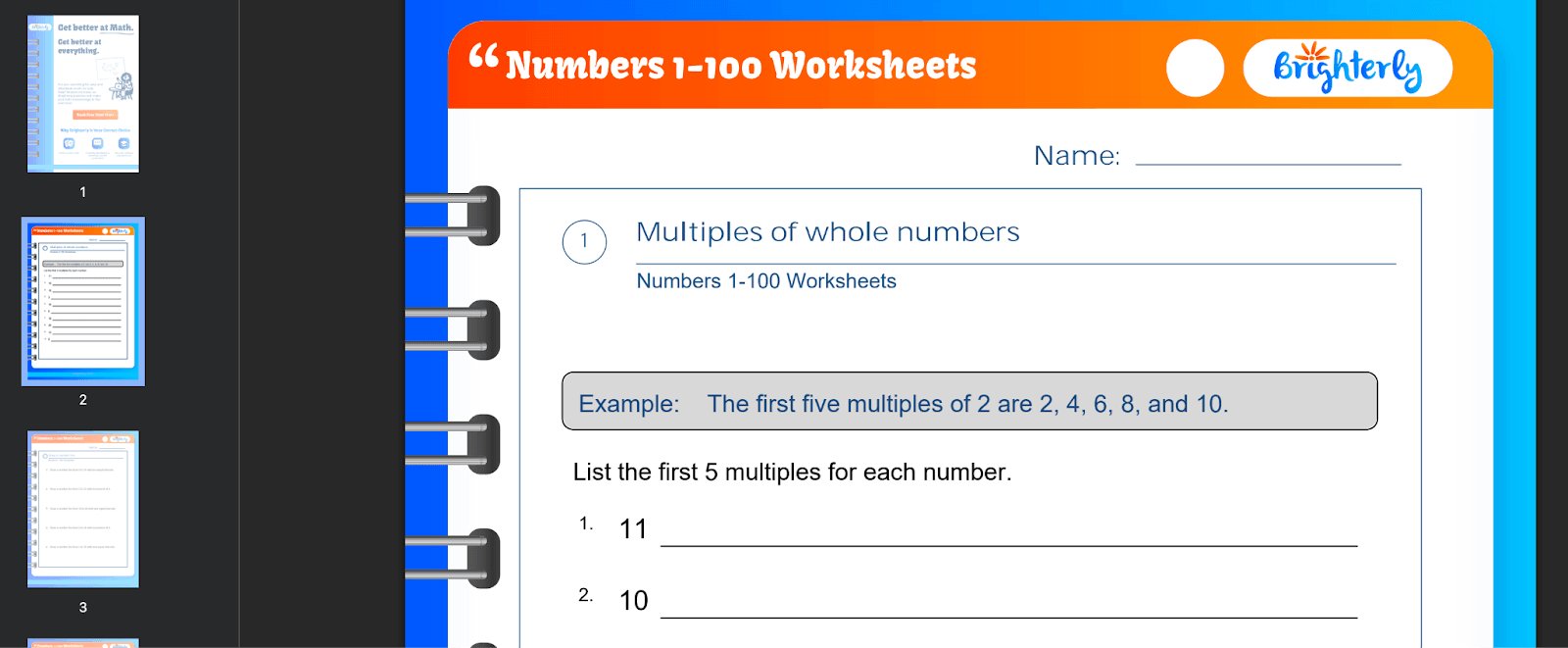 Free Printable Numbers 1 100 Worksheets for Kids [PDFs]