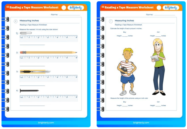 Free Reading a Tape Measure Worksheets [PDFs] Brighterly