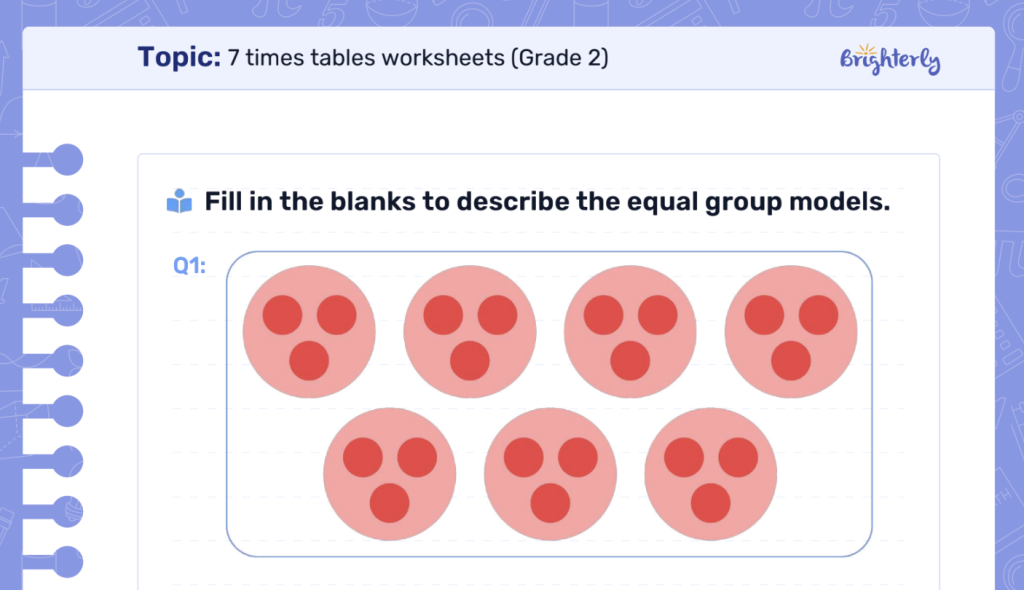 7 Times Tables Worksheets [Free Download]