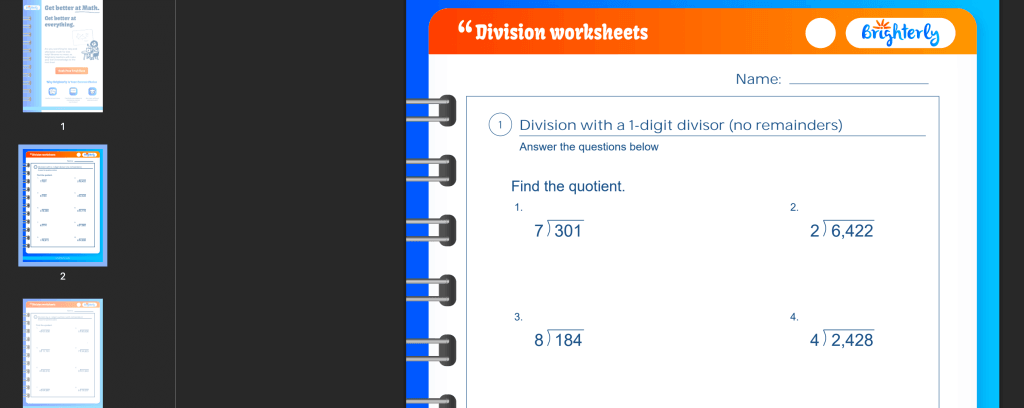 6th Grade Division Worksheets [Free Printable]