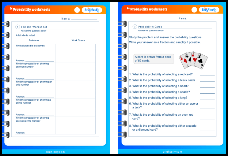 7th Grade Probability Worksheets PDF