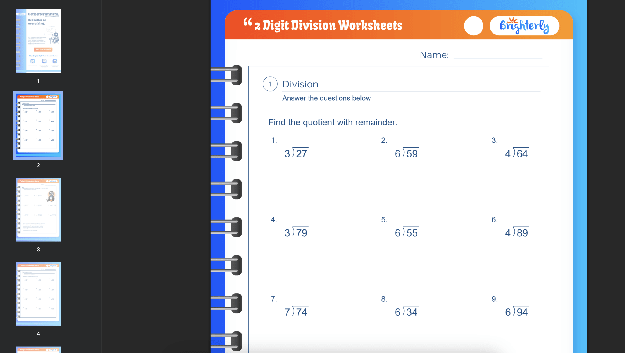 2 Digit Division Worksheets [Free Printable]