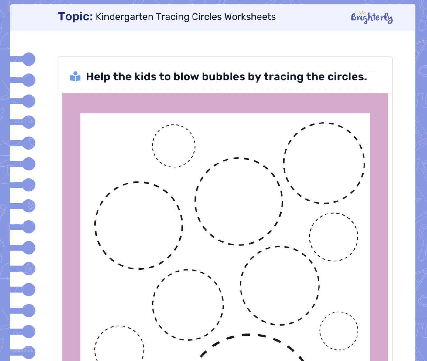 FREE Tracing Circles Worksheets for Preschool [PDFs] Brighterly