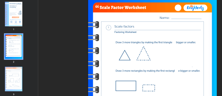 Scale Factor Worksheets [Free Printable]