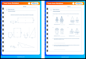Scale Factor Worksheets PDF