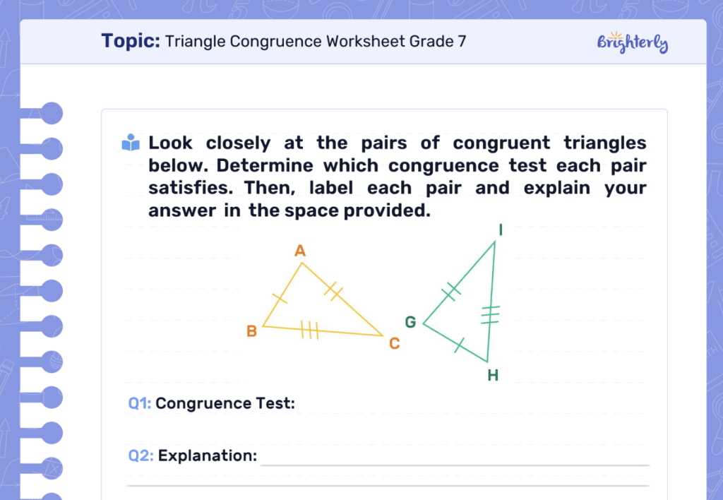Triangle Congruence Worksheets [Free Printable]