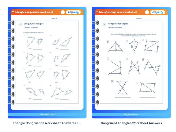 Triangle Congruence Worksheets