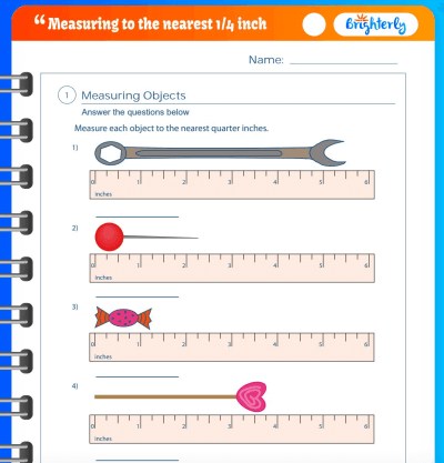 Measuring To The Nearest 1/4 Inch Worksheets [PDFs] Brighetrly