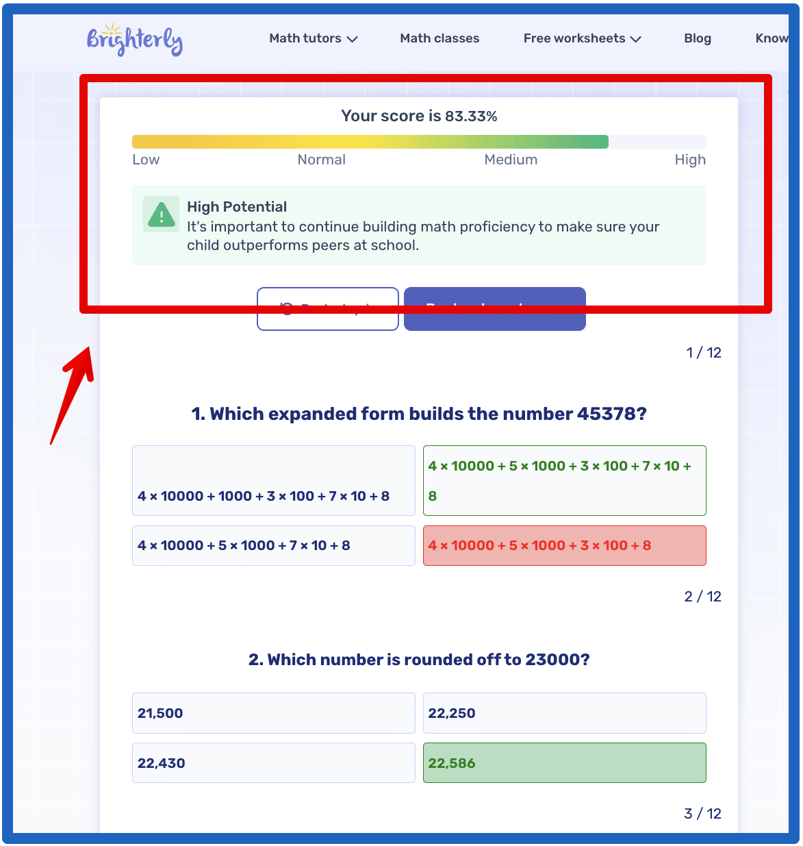 4th Grade Math Test - Diagnostic & Assessment Test for Fourth Grade