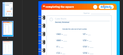 FREE Printable Cube Roots Worksheets [PDFs] Brighterly