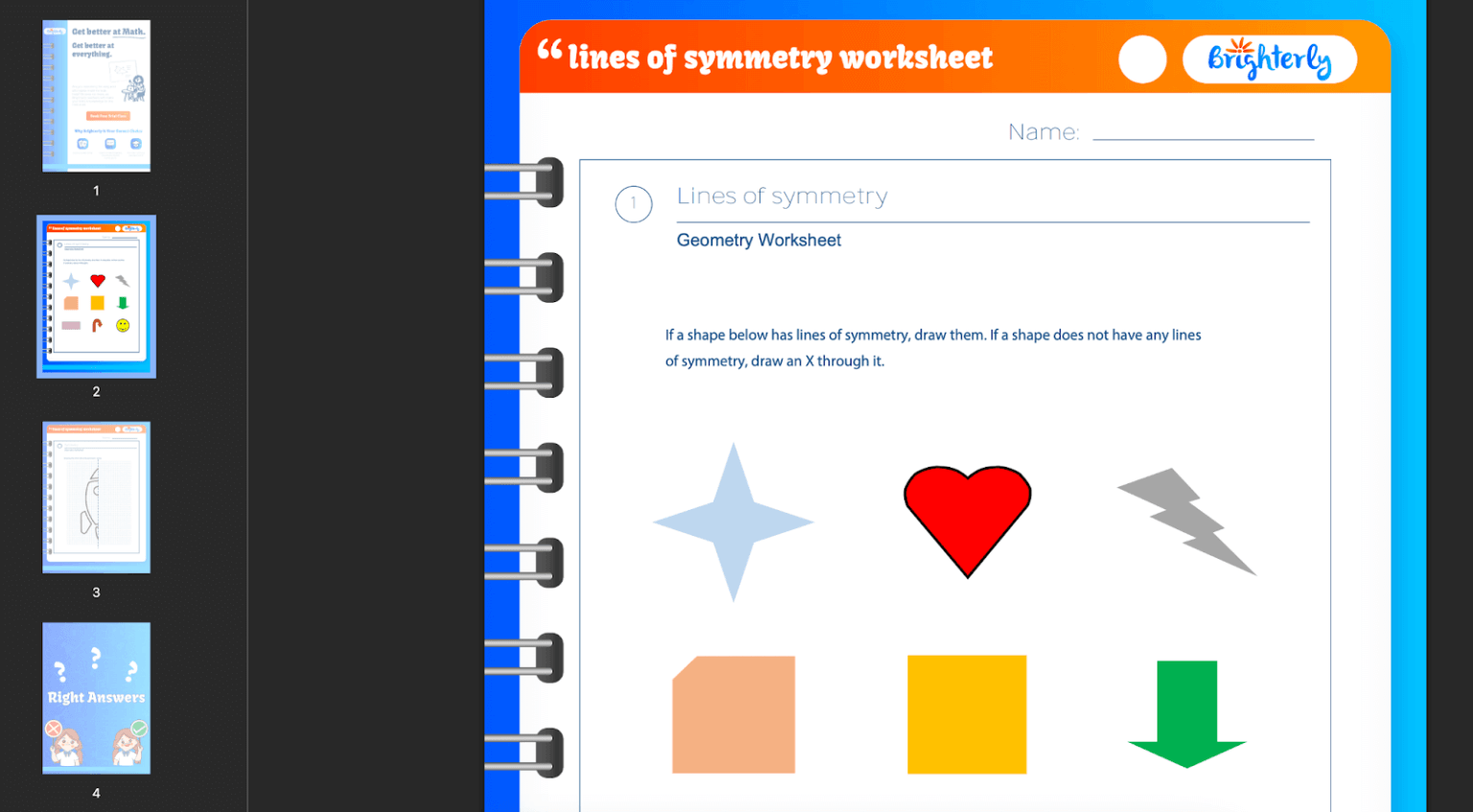Lines of Symmetry Worksheets [Free Printable]