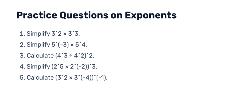 Exponents Worksheets [Free Printable]