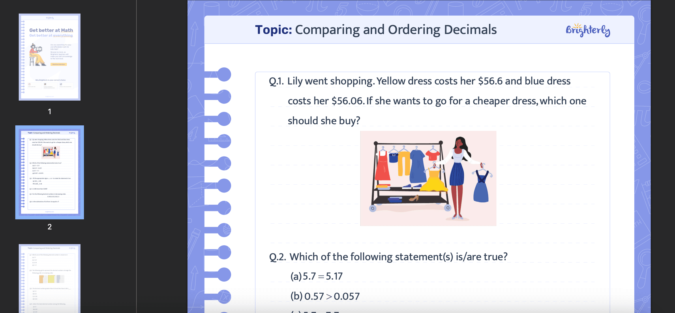 Comparing and Ordering Decimals Worksheets [Free Printable]