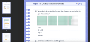 5th Grade Decimal Worksheets [Free Printable]