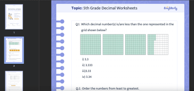 5th Grade Decimal Worksheets [Free Printable]
