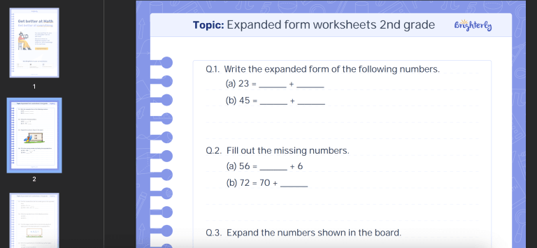 Expanded Form Worksheets 2nd Grade [Free Printable]