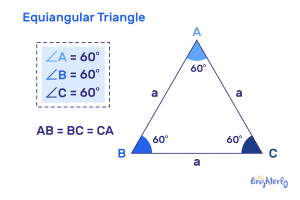 Equiangular Triangle ⭐ Definition, Properties, Formulas, Examples