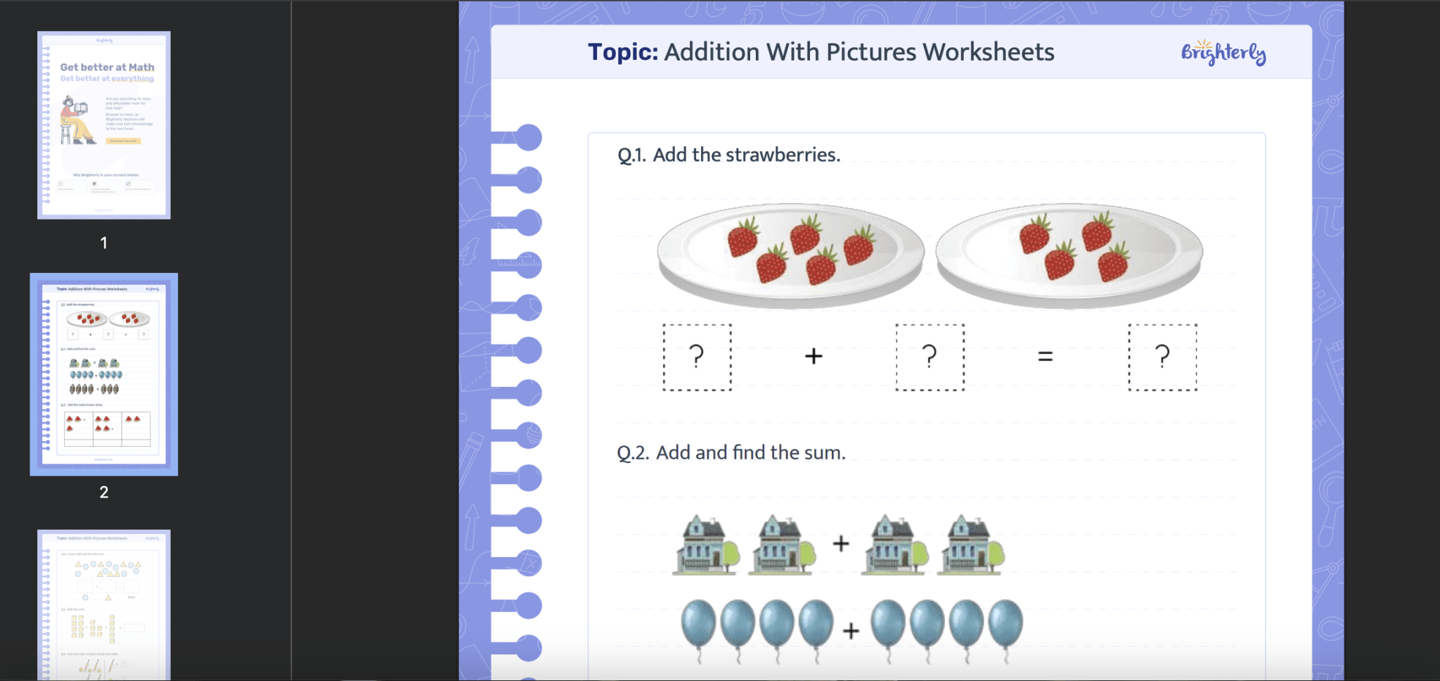 FREE Addition With Pictures Addition With Pictures Worksheets [Free ...