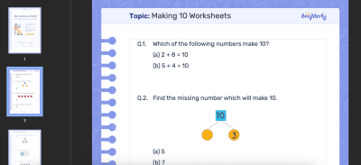 Making 10 Worksheets [Free Printable]