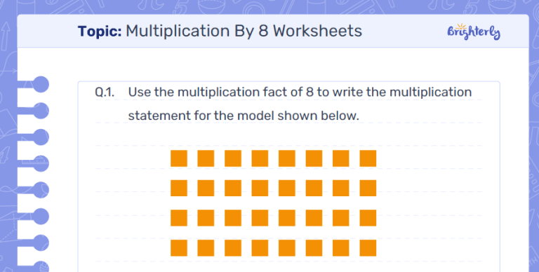 FREE Multiplication By 8 Worksheets [PDFs] Brighterly.com