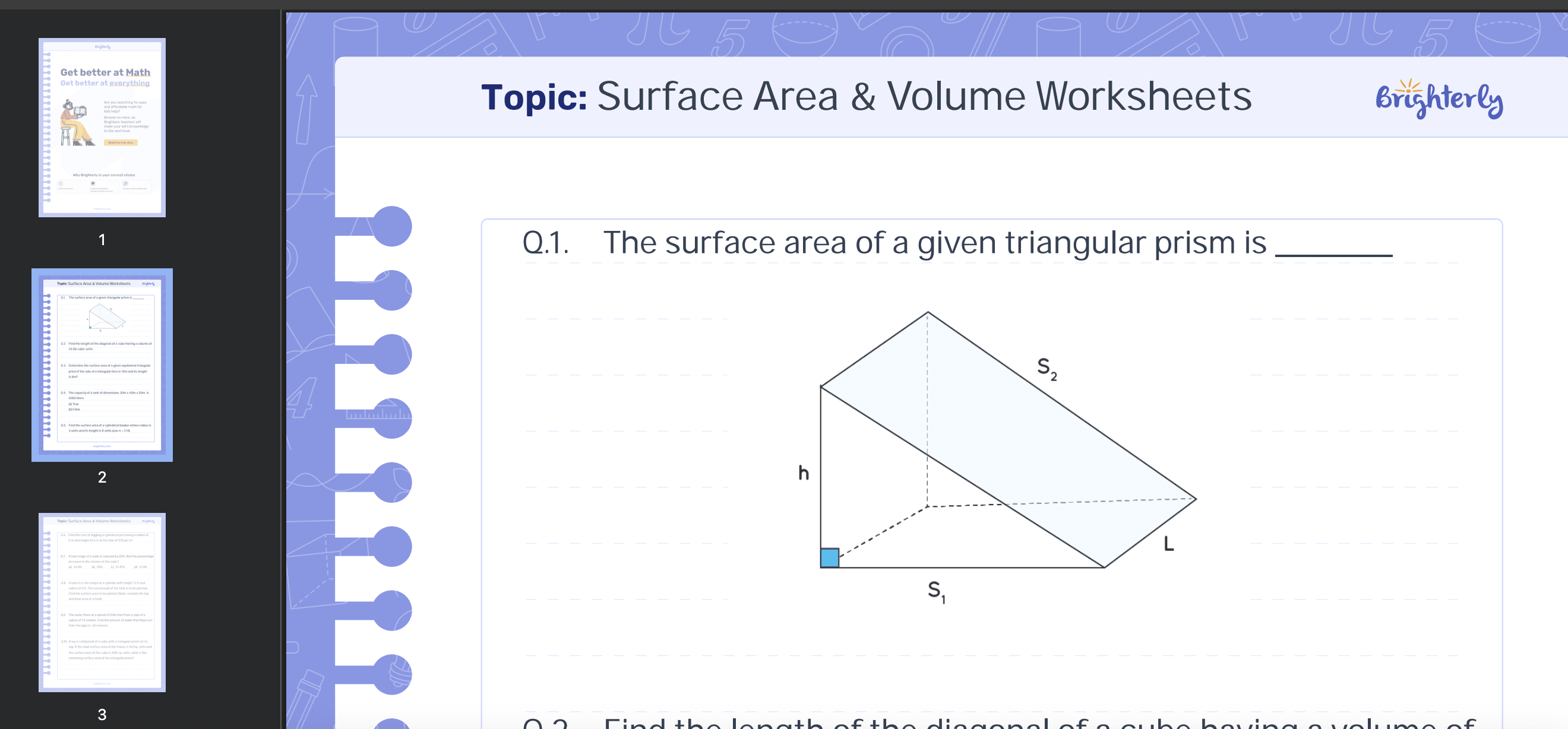 FREE Surface Area And Volume Worksheets [PDFs] Brighterly.com