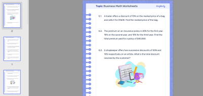 FREE Business Math Worksheets [PDFs] Brighterly.com