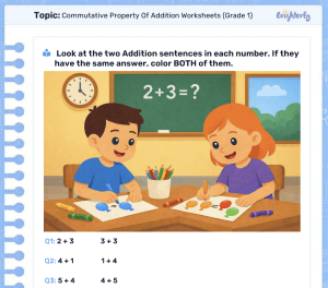 Commutative Property Of Addition Worksheets [Free Printable]