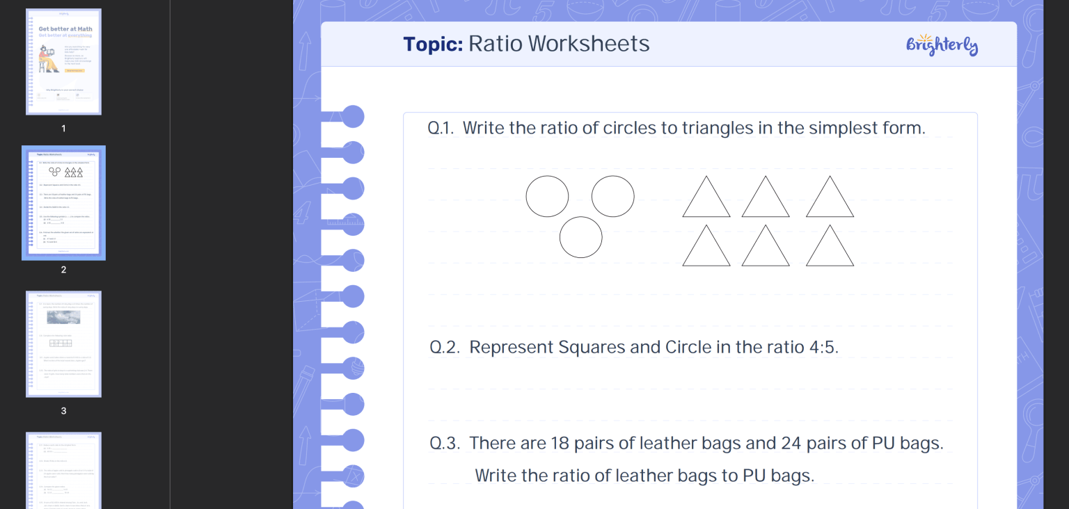 Benefits of ratio word problems worksheets