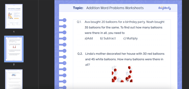 Addition Word Problems Worksheets [Free Printable]