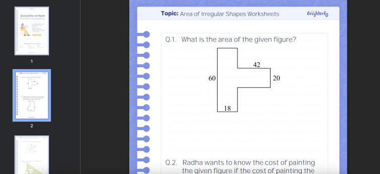 Area of Irregular Shapes Worksheets [Free Printable]