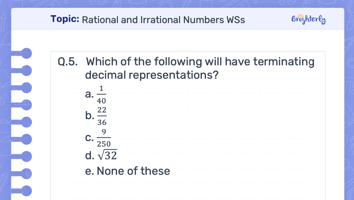 Amazing rational and irrational numbers worksheets