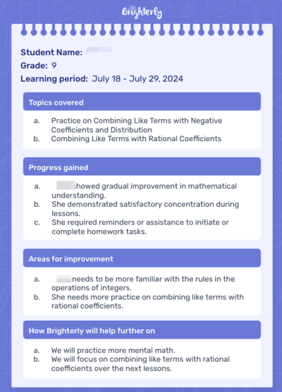 Student Progress Monitoring by Brighterly