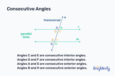 Consecutive Angles: Definition, Types, Solved Math Tasks