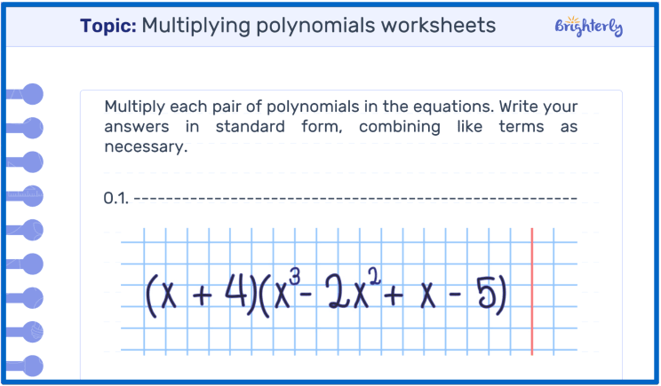 Multiplying Polynomials Worksheet [Free Printable]